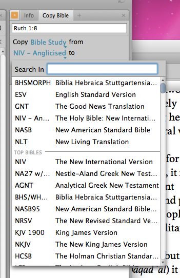Bug? - Weird Copy Bible Verses Drop-down Menu - Logos Community